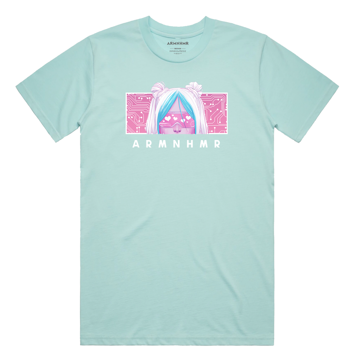 DIGITAL LOVE 1.0 BOX LOGO TEE - Lagoon – ARMNHMR Touring LLC